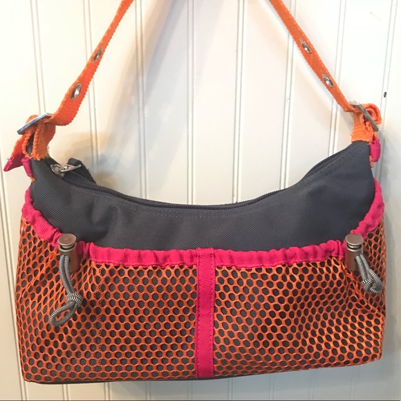 Trina | Bags | New Trina Pink Gray And Orange Hobo Style Purse | Poshmark